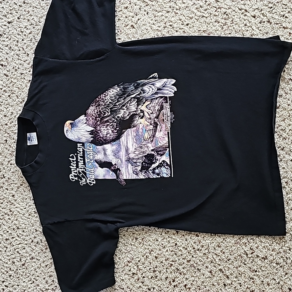 Vintage 3d Emblem 1991, Bald Eagle T-Shirt - Gem
